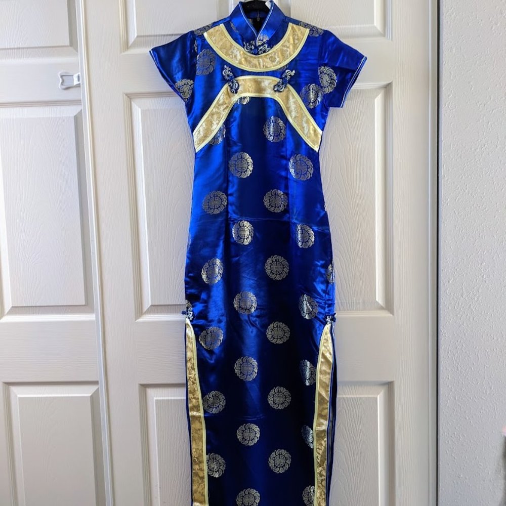 Long Qipao Cheongsam Dress - Gem